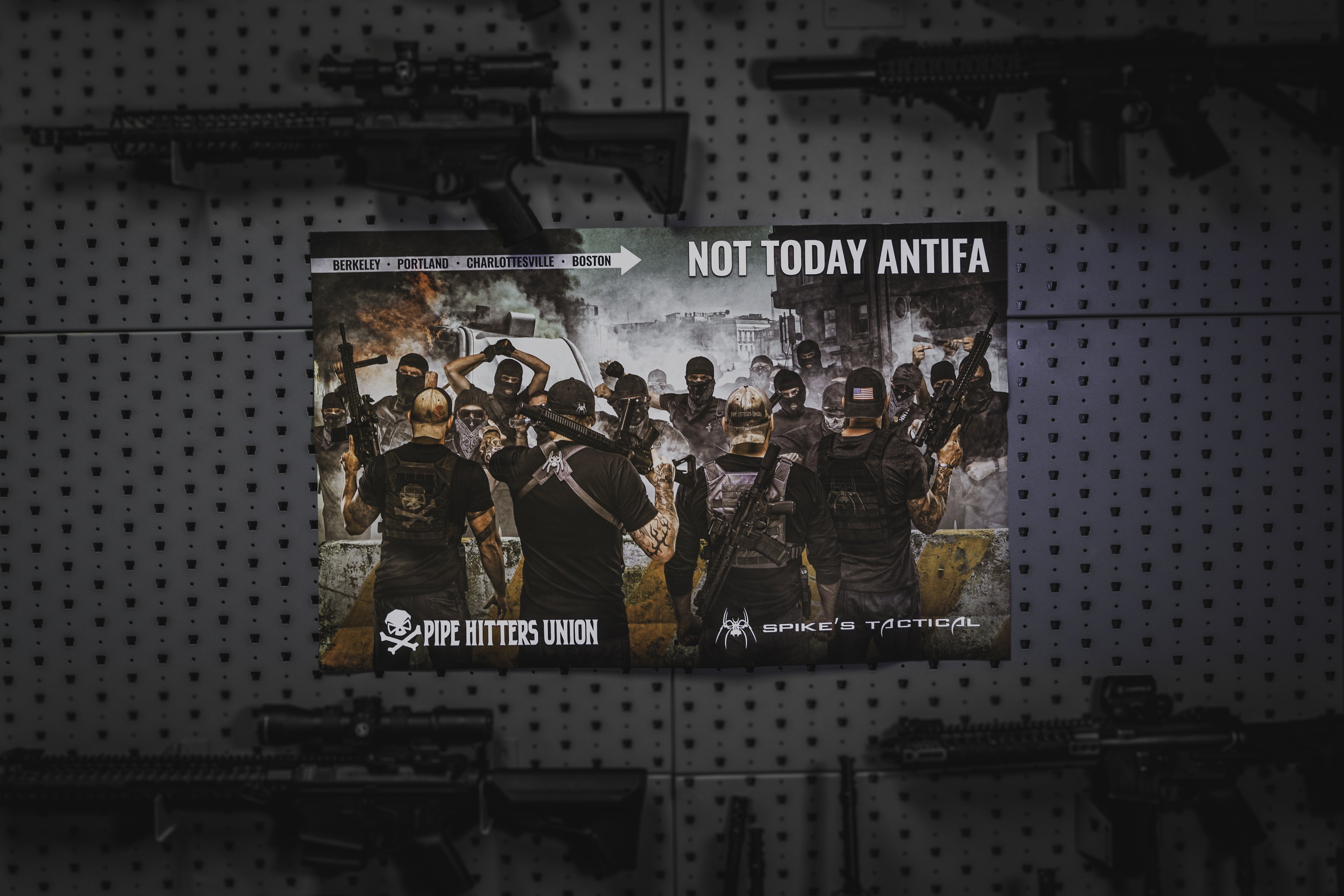 Not Today ANTIFA Poster